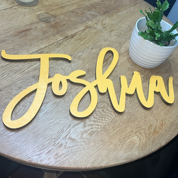 Wooden Name “Joshua”